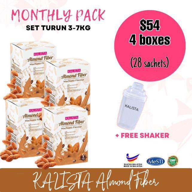 Ready stock! KALISTA Almond Fiber, Food & Drinks, Other Food & Drinks ...
