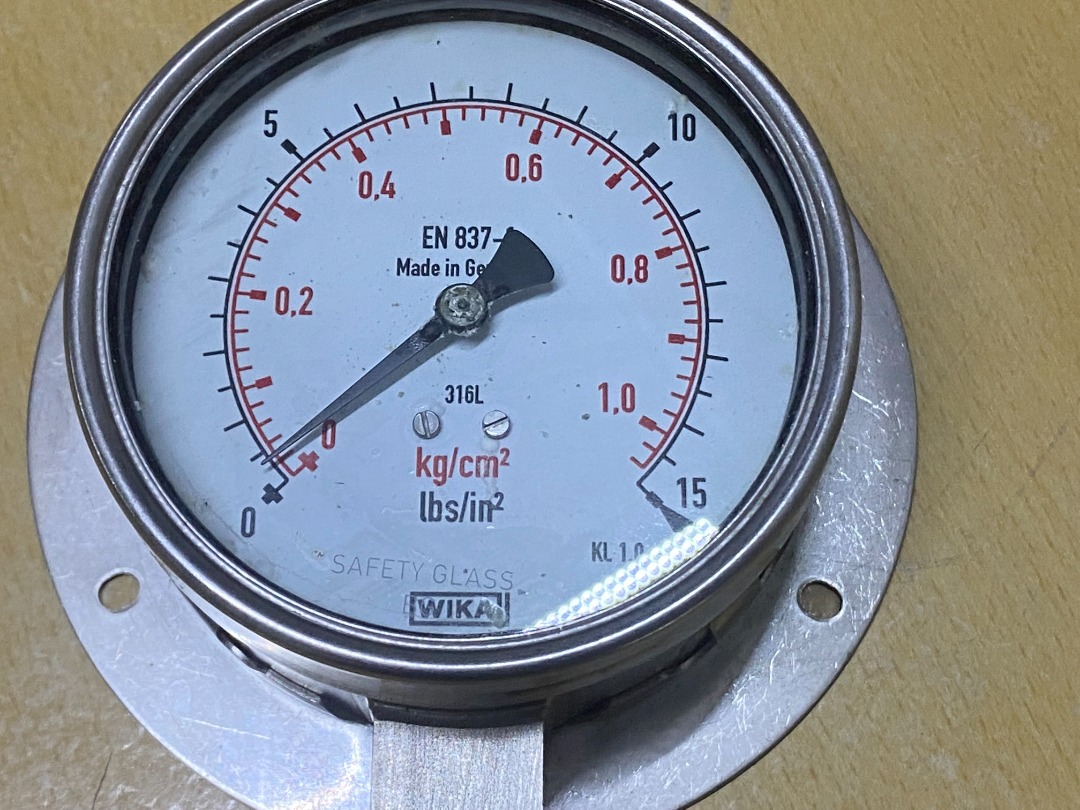 Pressure gauge 15 psi WIKA brand comes with ISO 17025 accredited ...