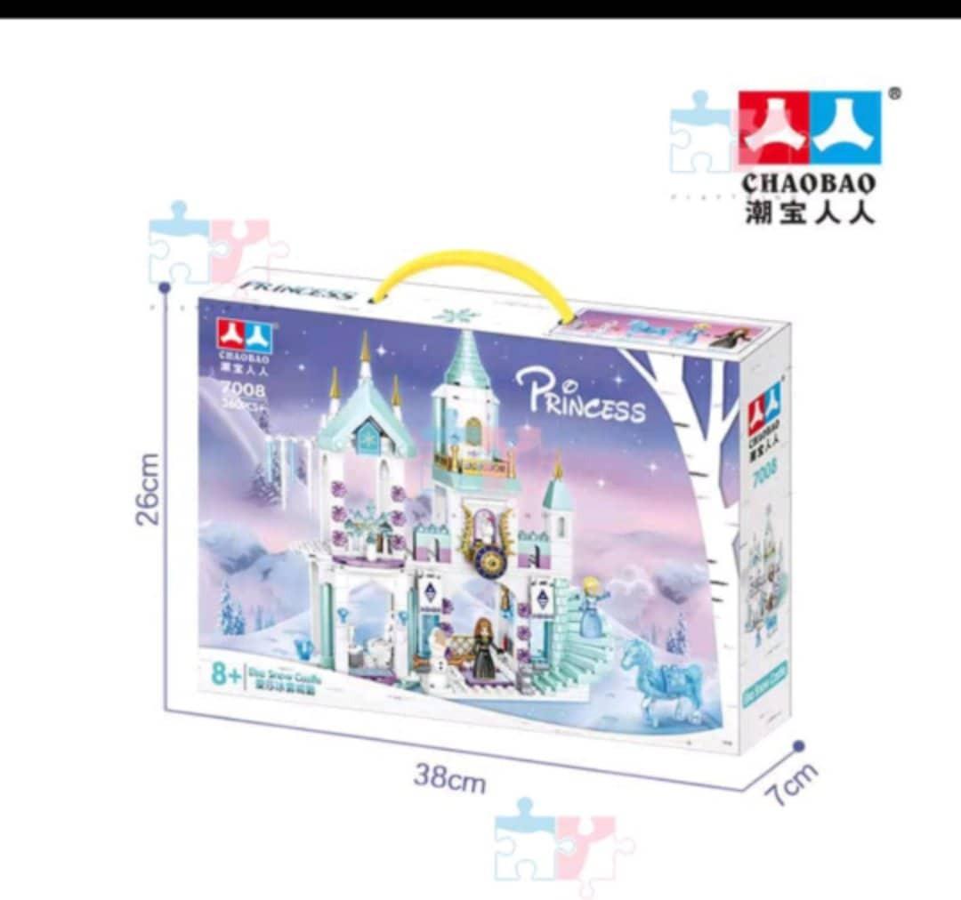 Princess Snow Castle Doll House Dollhouse Toys Toy Kids Frozen Elsa ...
