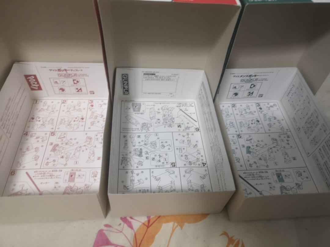 Rare japan Limited Gunpla X Pocky RX-78-2, Char Zaku II, Zeon zaku FG ...