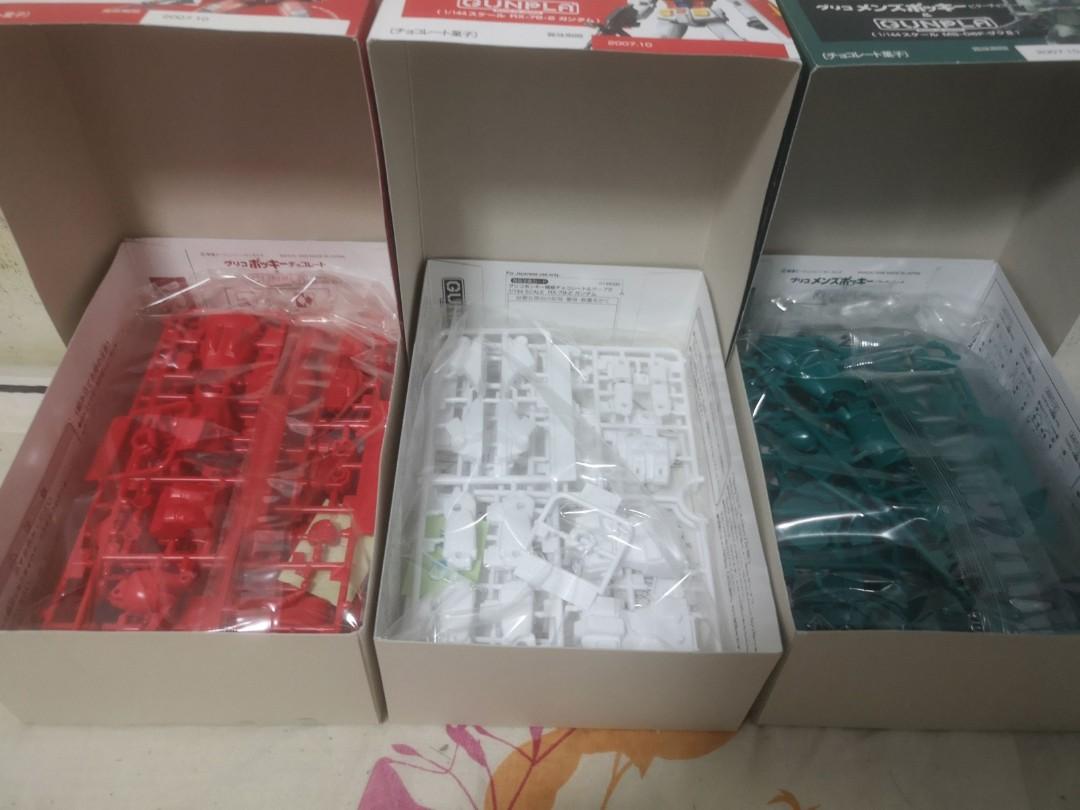 Rare japan Limited Gunpla X Pocky RX-78-2, Char Zaku II, Zeon zaku FG ...