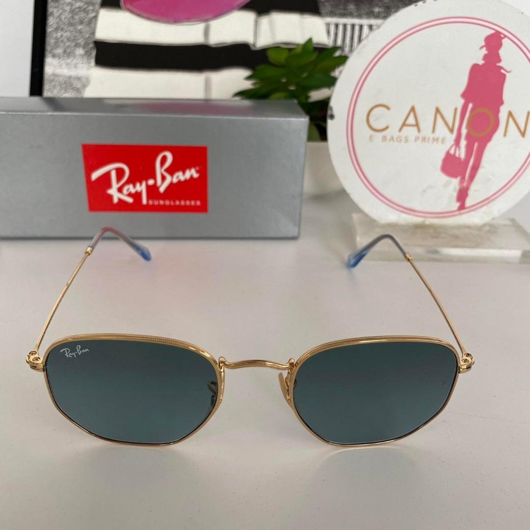 Rayban RB 3548-N Hexagonal Blue Lenses, Women's Fashion, Watches ...