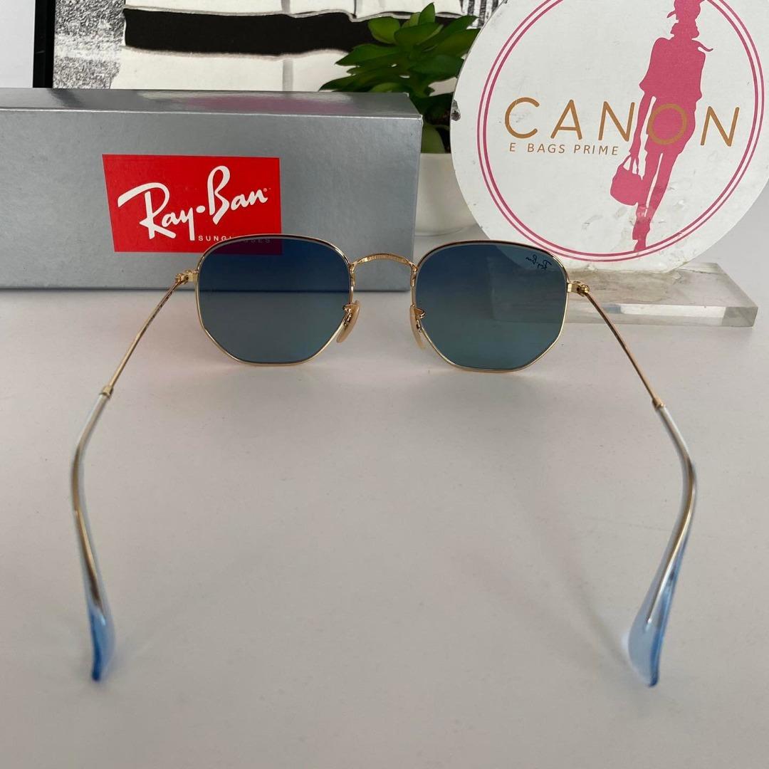 Rayban RB 3548-N Hexagonal Blue Lenses, Women's Fashion, Watches ...