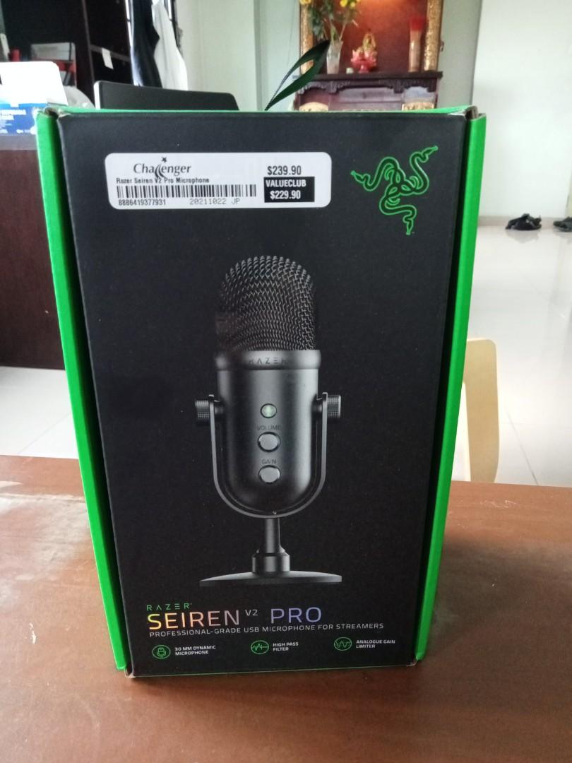 Razer Seiren V2 Pro professional-grade USB microphone for streamers ...
