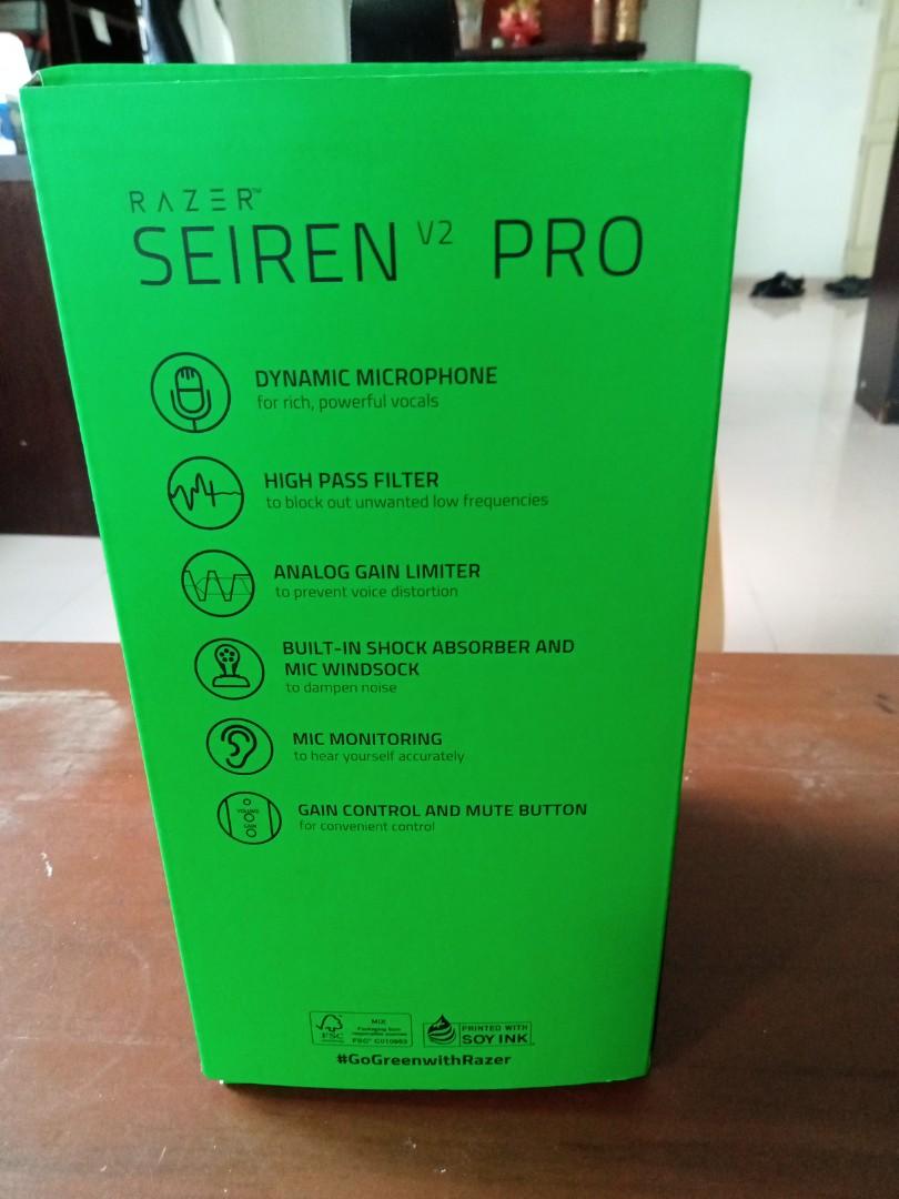 Razer Seiren V2 Pro professional-grade USB microphone for streamers ...