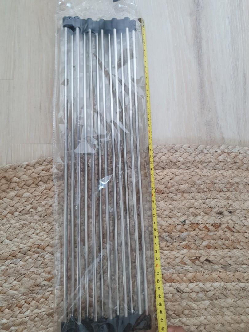 Roll-up Dish Drying Rack Metal, Furniture & Home Living, Kitchenware ...