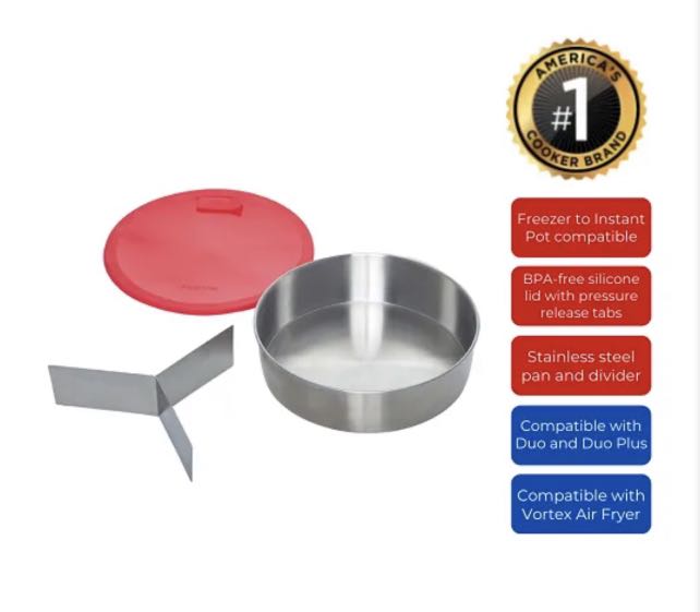 Round Pan with Divider and Lid, Furniture & Home Living, Kitchenware ...