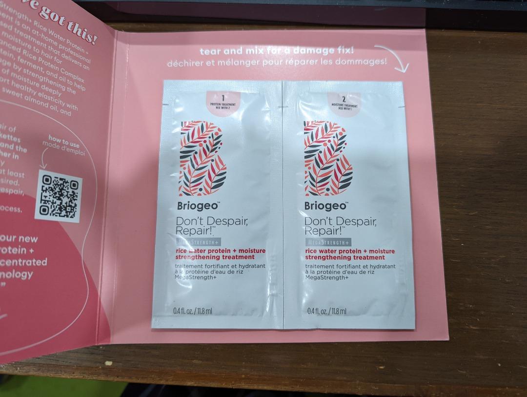 {Sample} Briogeo Repair, Don't Despair MegaStrength+ Rice Water Protein ...