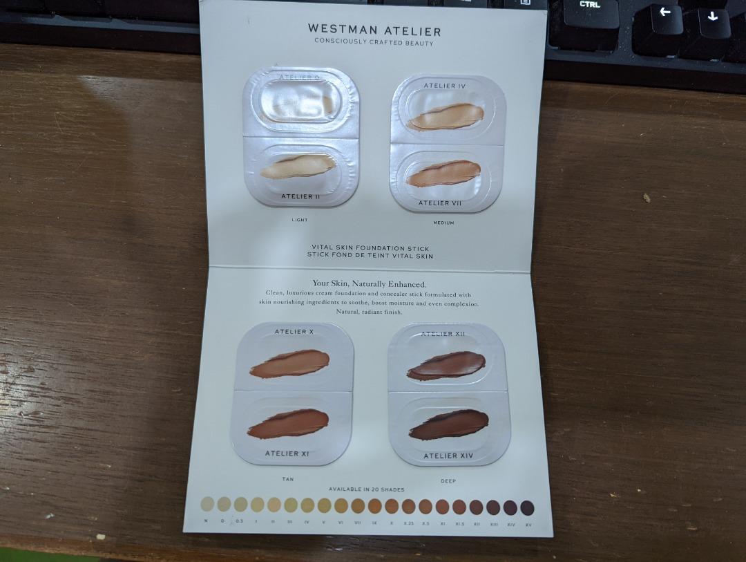 {Sample} Westman Atelier Vital Skin Foundation Stick Sample Card ...