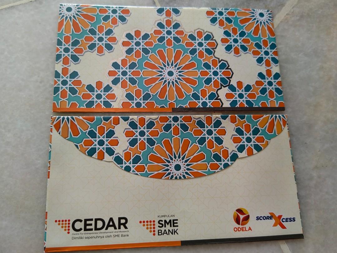 Sampul raya SME Bank CEDAR sdr Green packet, Hobbies & Toys ...