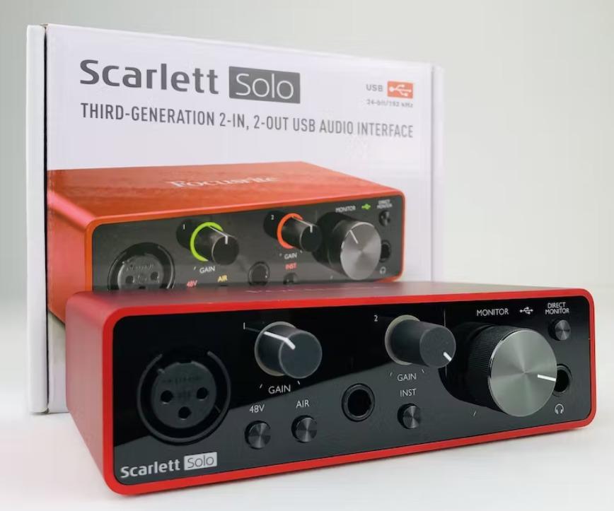 SCARLETT SOLO - 3rd GENERATION [BOX, RECEIPT INCLUDED], Audio, Other ...