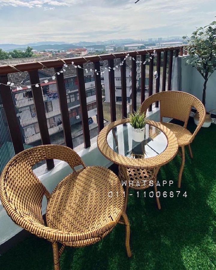 Set meja kerusi, Furniture & Home Living, Outdoor Furniture on Carousell