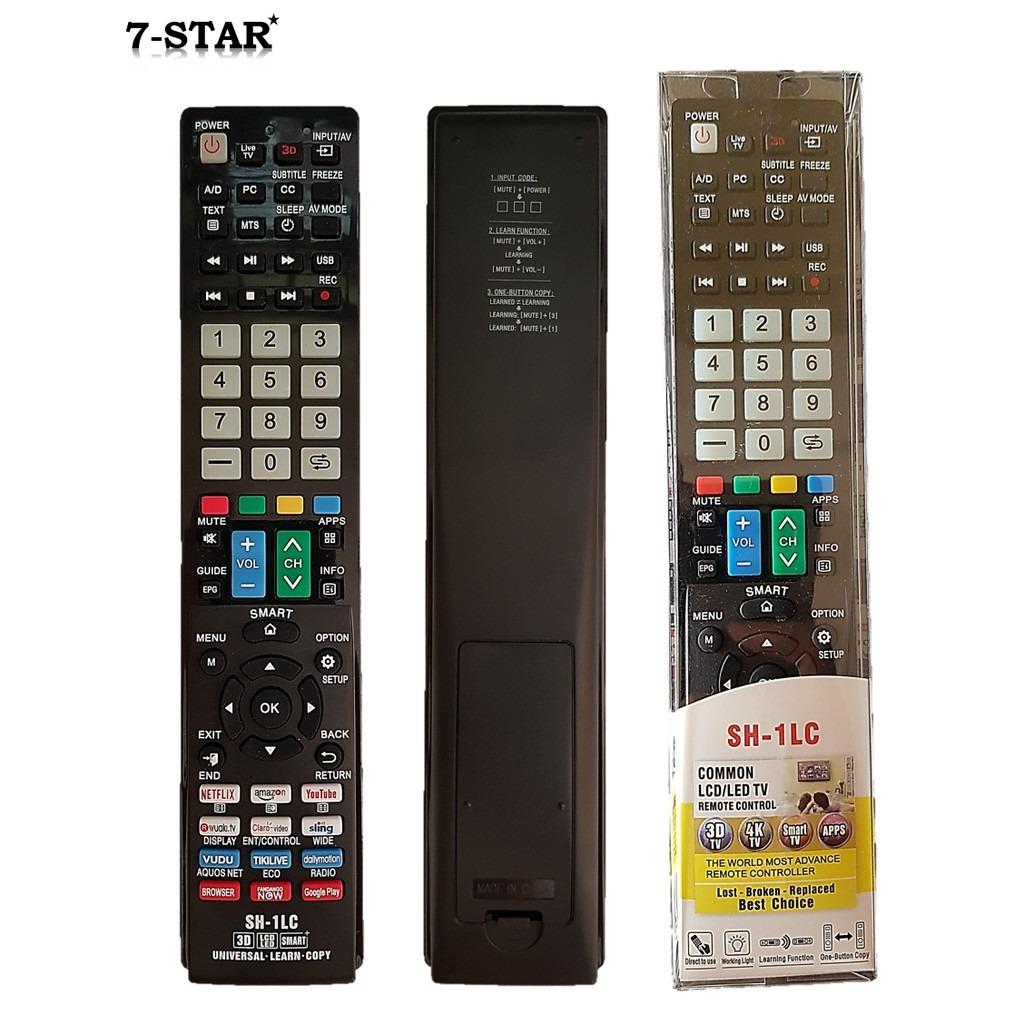 SHARP TV Remote Control Universal Plug & Play for all LCD LED TV Remote ... SHARP TV Remote Control Universal Plug & Play for all LCD LED TV Remote ...