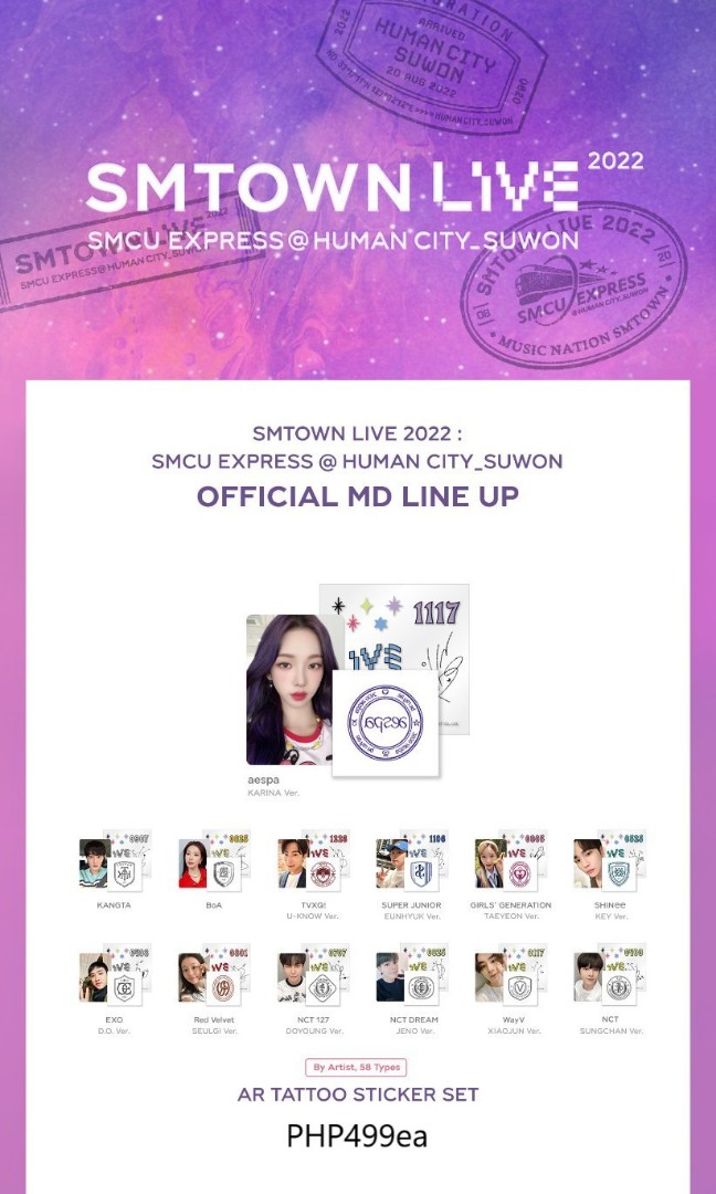 SMTOWN LIVE 2022: SMCU EXPRESS, Hobbies & Toys, Memorabilia ...