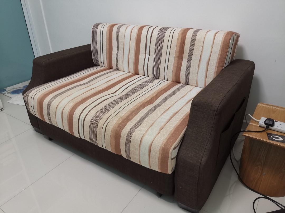 Sofa bed with storage. Super single, Furniture & Home Living, Furniture ...