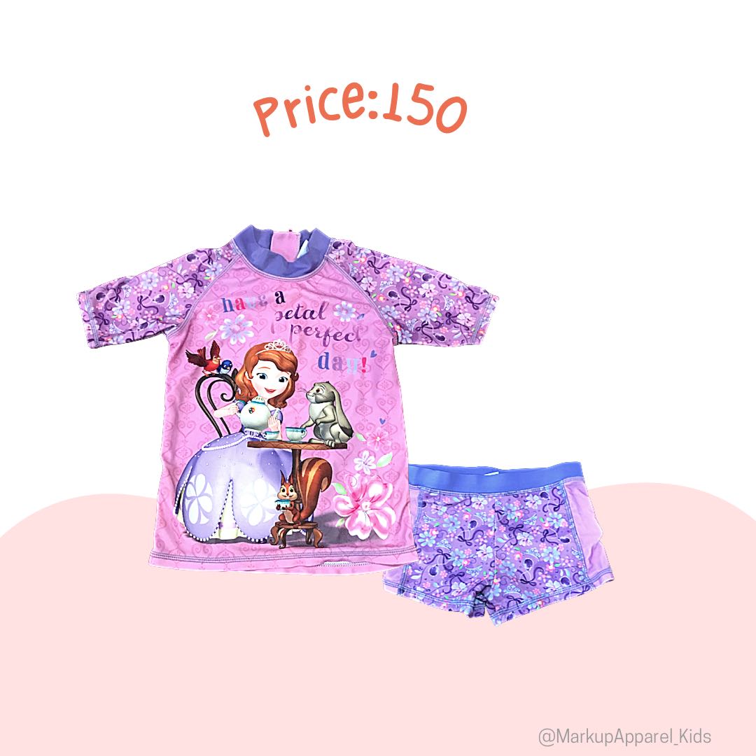 Sofia the first swimming attire age 5, Babies & Kids, Babies & Kids ...