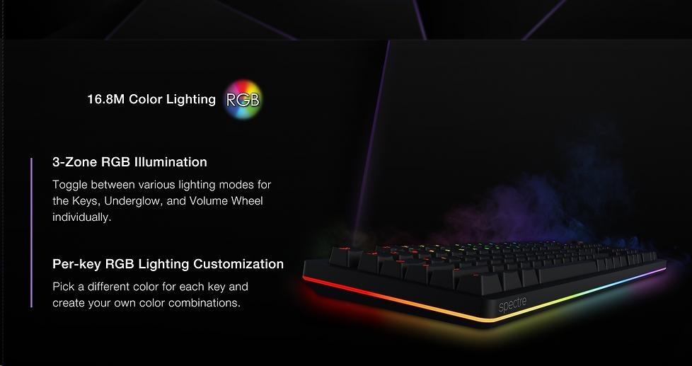 TECWARE SPECTRE PRO RGB BACKLIT MECHANICAL KEYBOARD, Computers & Tech ...