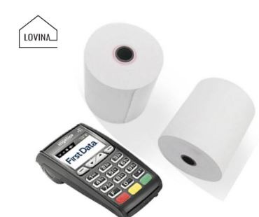 THERMAL PAPER ROLL FOOD CREDIT CARD MACHINE PAPER 57 x 40mm NETS ...