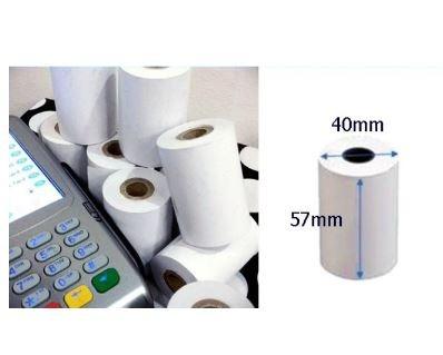 THERMAL PAPER ROLL FOOD CREDIT CARD MACHINE PAPER 57 x 40mm NETS ...