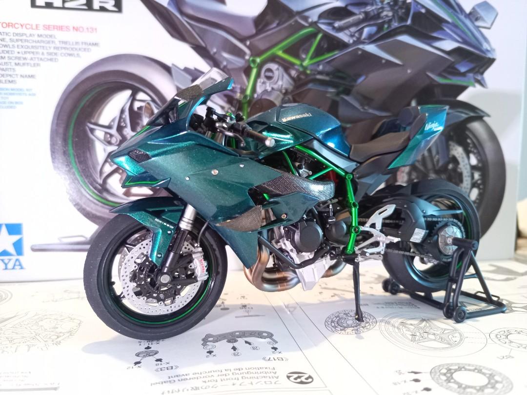 Top gun 電單車模型完成品 tamiya 1/12 kawasaki H2R, 興趣及遊戲, 玩具 & 遊戲類 - Carousell