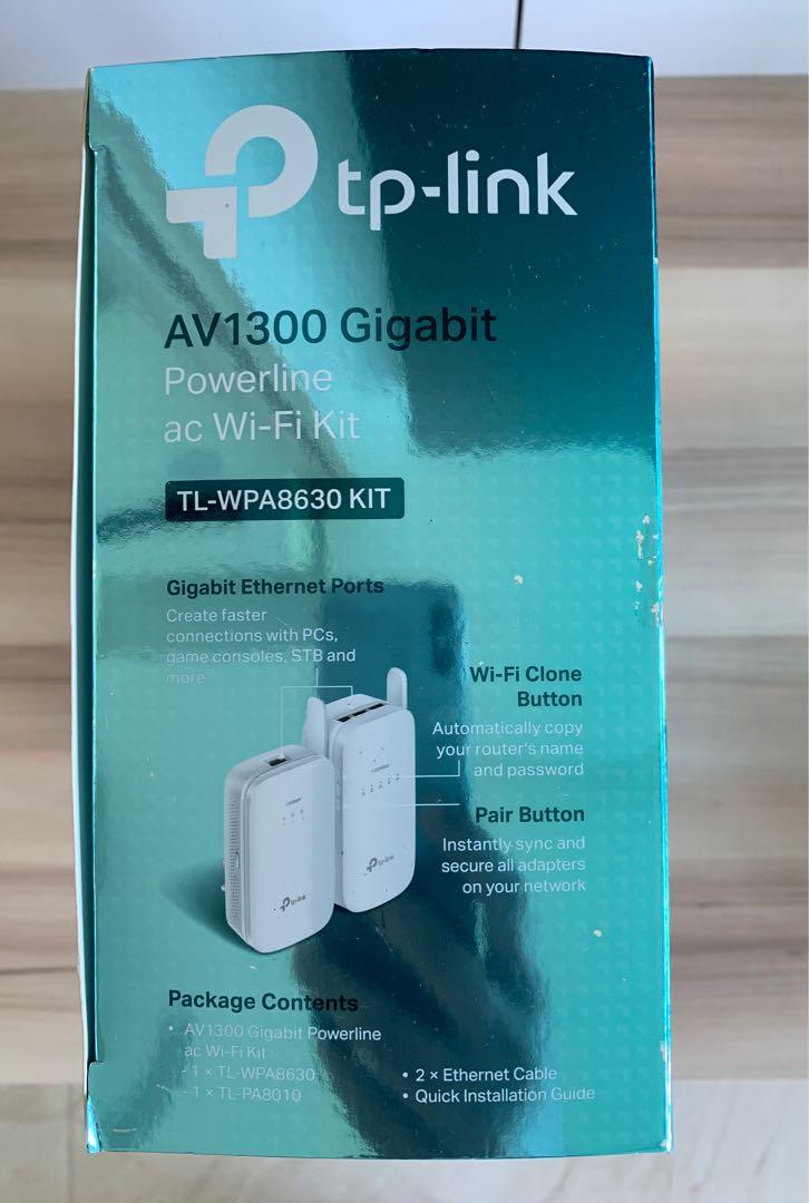 tp-link AV1300 Gigabit Powerline ac Wi-Fi Kit, Computers & Tech, Parts ...