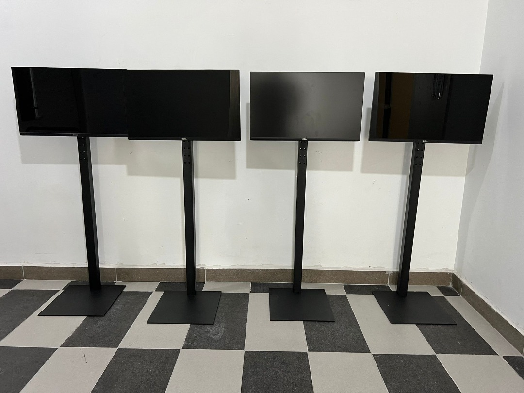 TV stand with wall mounting bracket hide behind sofa bed console for ...