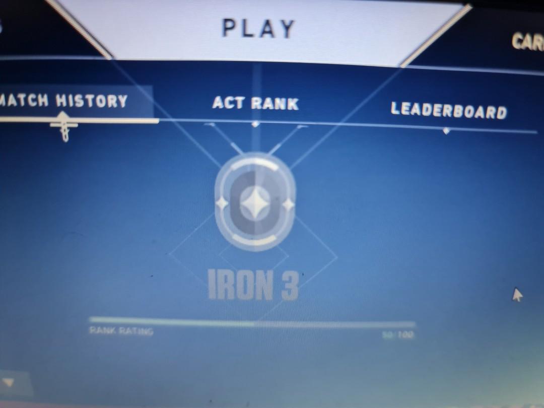 Valorant iron account(smu), Video Gaming, Video Games, Others on Carousell