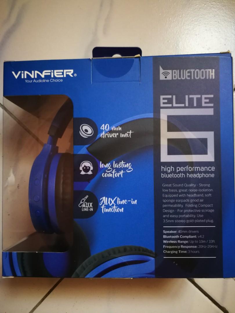 Vinnfier Elite 6 Bluetooth Headphone, Audio, Headphones & Headsets on ...