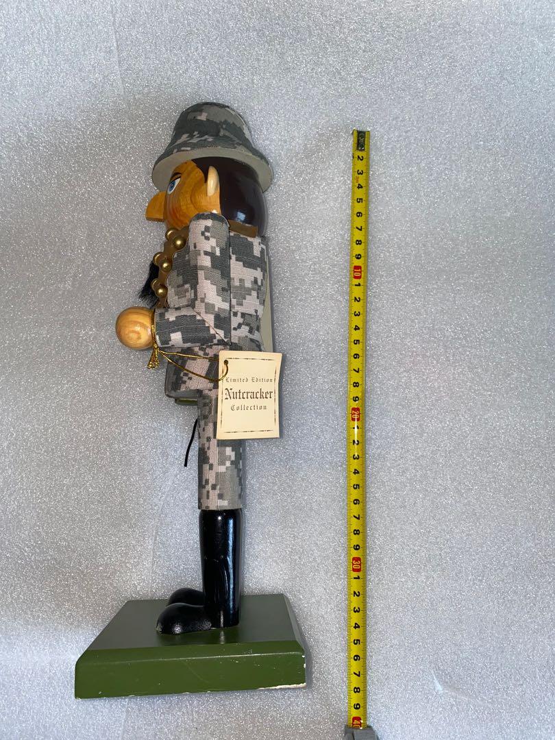 Vintage 2008 NUTCRACKER Woodsman Soldier Hiker Scout 14" Wooden Limited ...