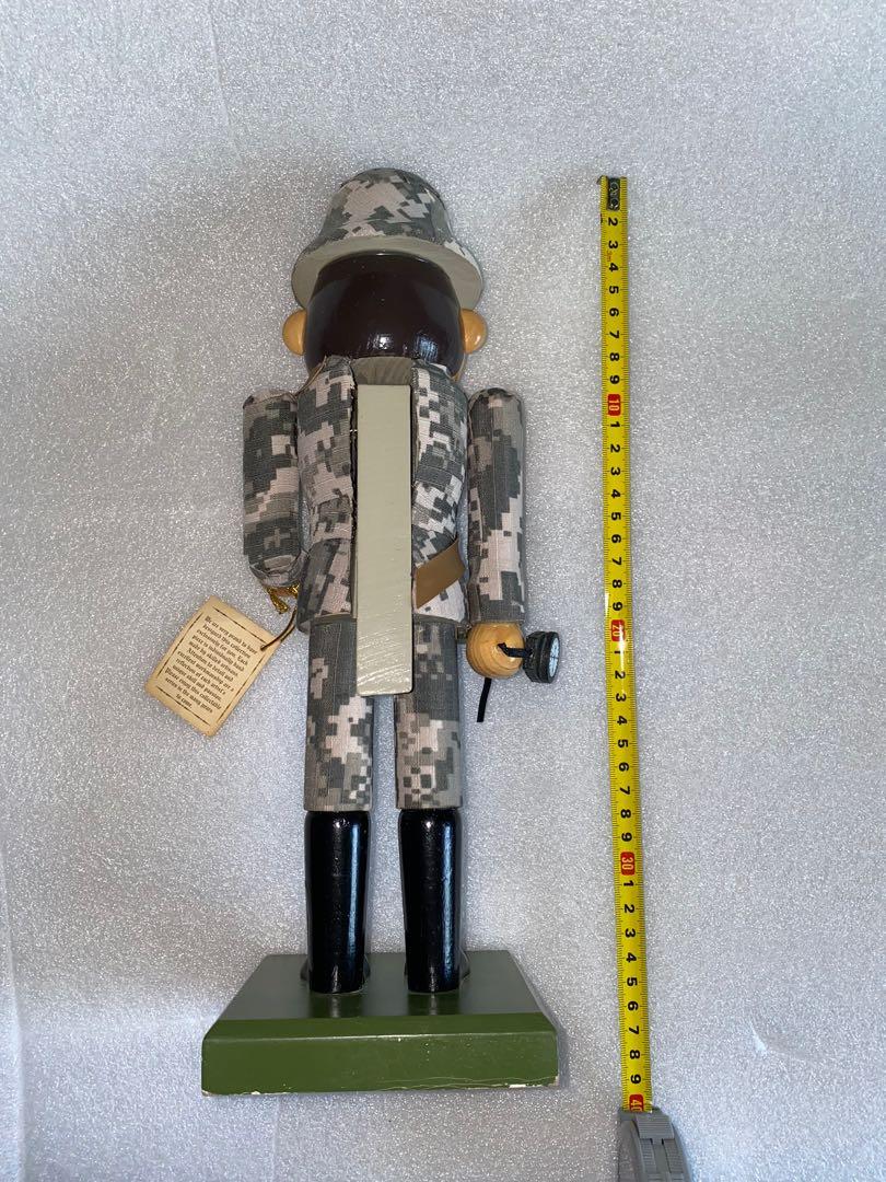 Vintage 2008 NUTCRACKER Woodsman Soldier Hiker Scout 14" Wooden Limited ...