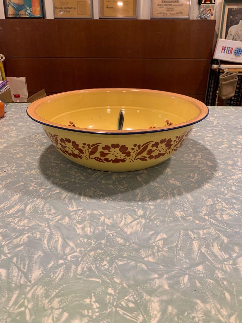 Vintage enamel basin, Furniture & Home Living, Home Decor, Other Home ...