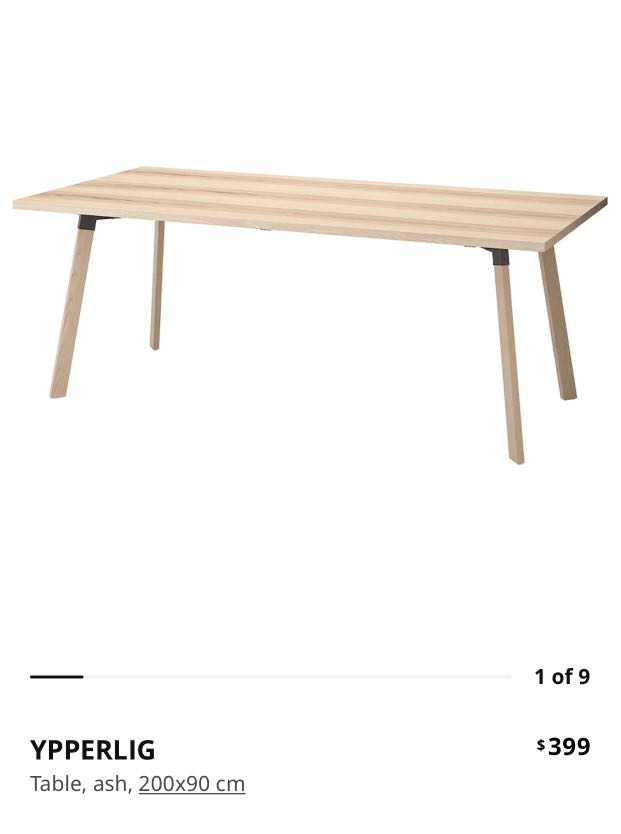 Ypperlig Ikea dining table, Furniture & Home Living, Furniture, Tables ...