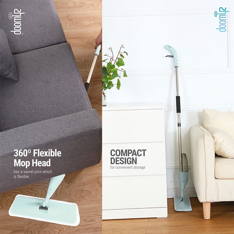 Zhwoop 2-in-1 Multi-function Flexible Spray Mop [ Interchangeable ...