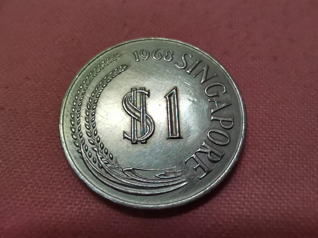 1968 Singapore 1 Dollar Coin, Hobbies & Toys, Collectibles ...