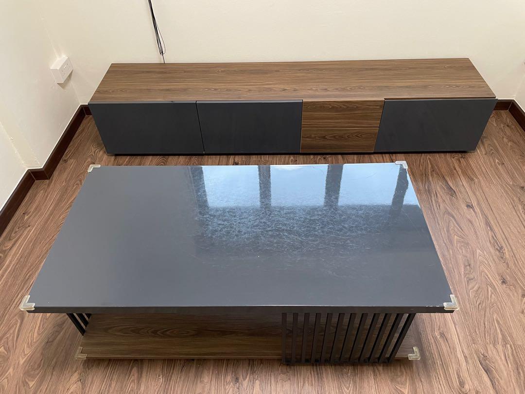 2nd hand tv console and coffee table, Furniture & Home Living ...