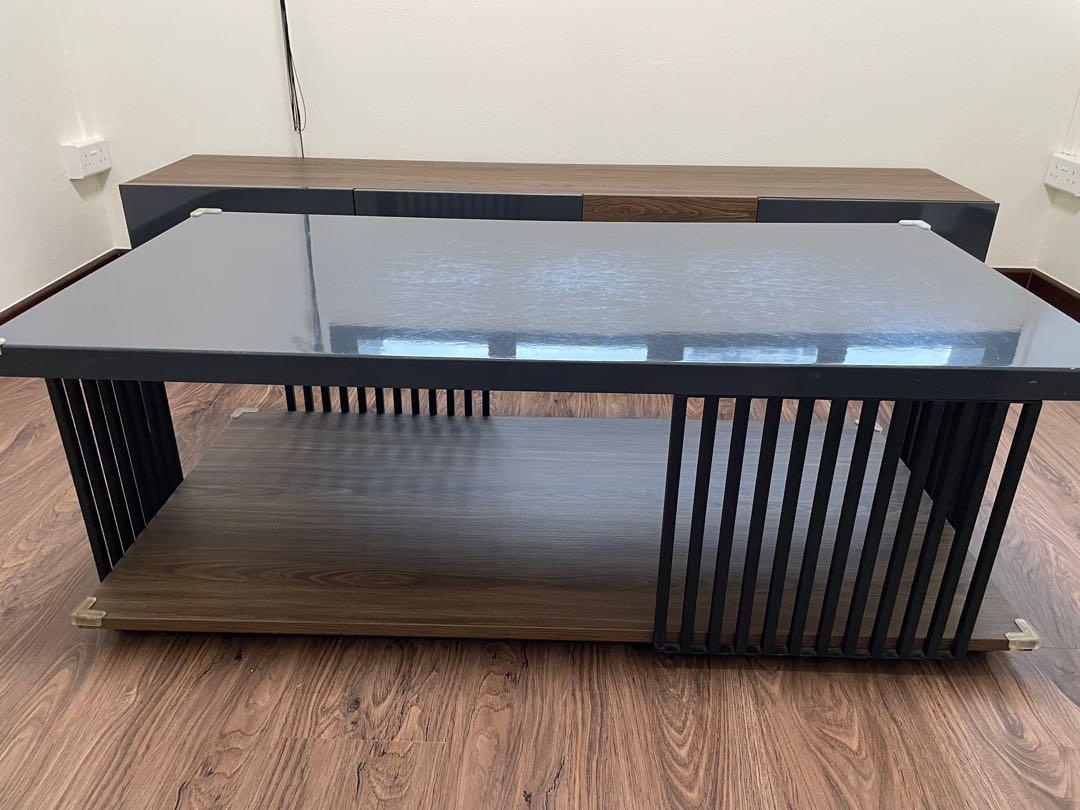 2nd hand tv console and coffee table, Furniture & Home Living ...