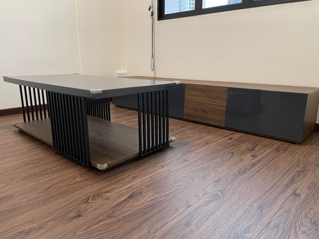 2nd hand tv console and coffee table, Furniture & Home Living ...