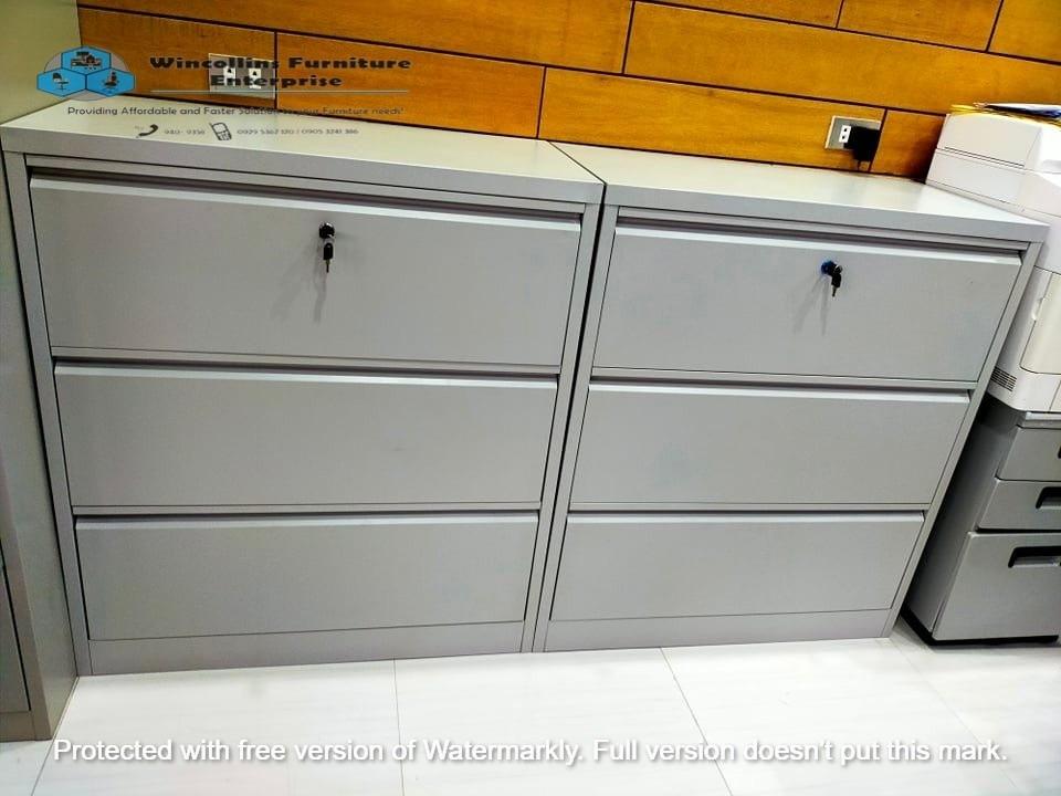 3 layers lateral steel filing cabinet - storage cabinet, Furniture ...