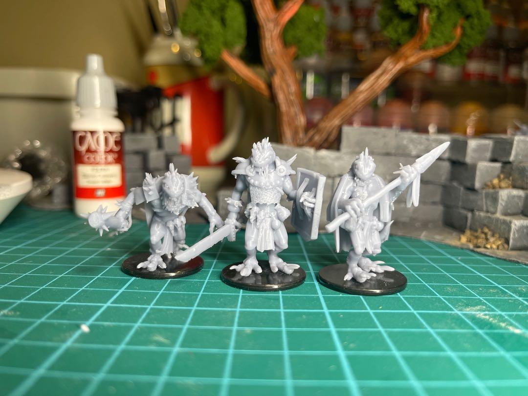 3D printed Troglodytes for D&D, Hobbies & Toys, Toys & Games on Carousell