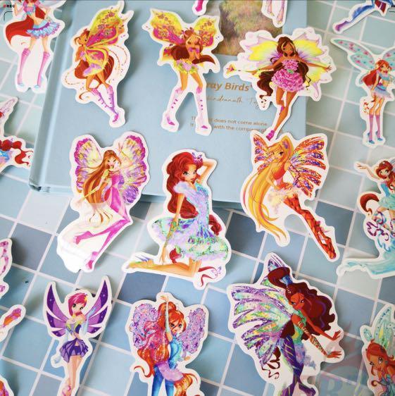 70pcs/Set Winx Club Pixie Floral Fairy Stickers, Hobbies & Toys ...