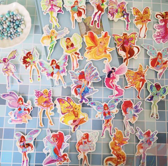 70pcs/Set Winx Club Pixie Floral Fairy Stickers, Hobbies & Toys ...