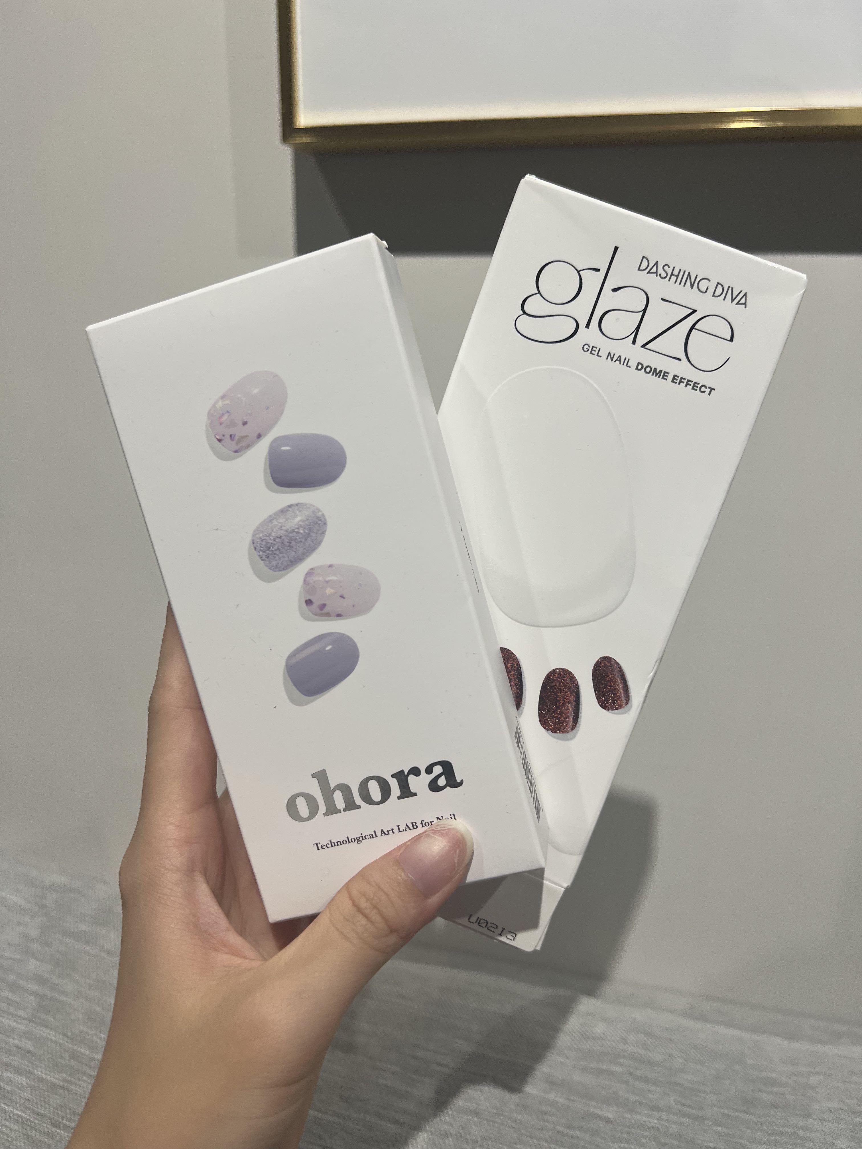 【收】二手或用剩的指甲貼 ohora glaze Dashing DIVA, 香水、美妝、保養, 美甲、手部保養在旋轉拍賣