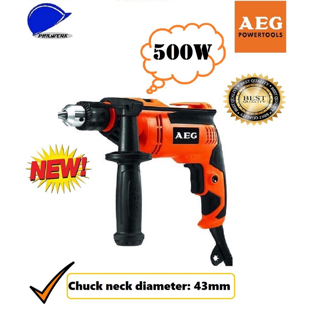 AEG Impact Drill 500w (SB 500 RE), Commercial & Industrial, Construction Tools & Equipment on ...
