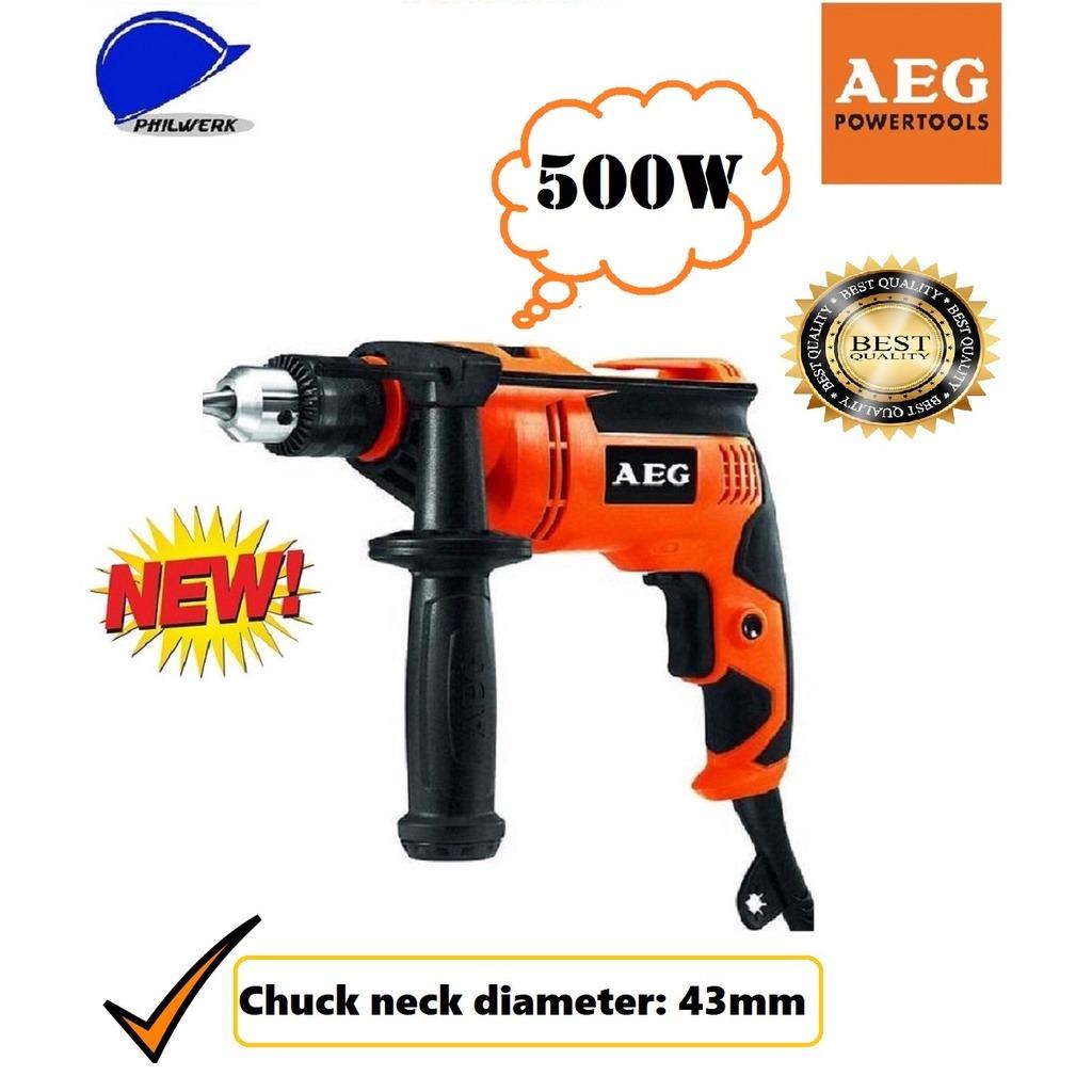 AEG Impact Drill 500w (SB 500 RE), Commercial & Industrial ...