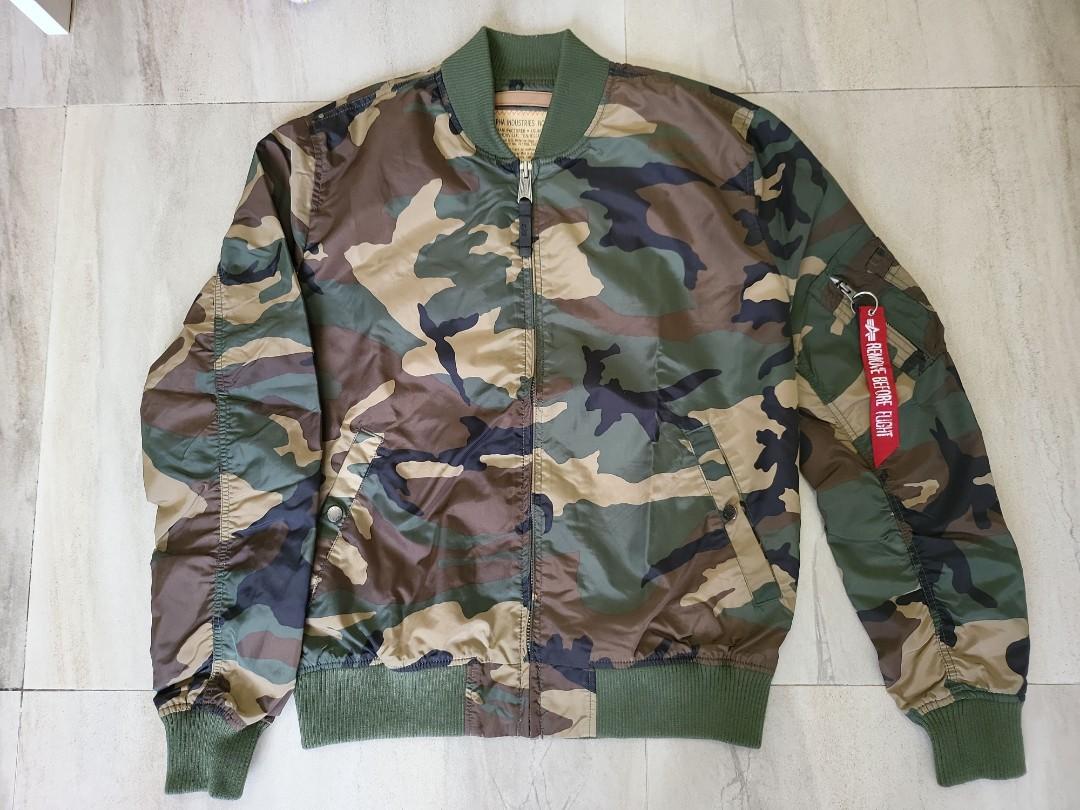 Alpha Industries Camo MA-1 MA1, not buzz ricksons rickson's, the real mccoys McCoy's, 男裝, 外套及戶外 ...