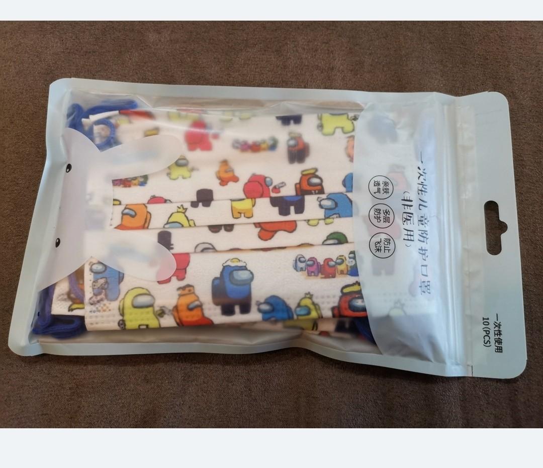 AMONG US Children Face Mask 3ply, Babies & Kids, Babies & Kids Fashion ...