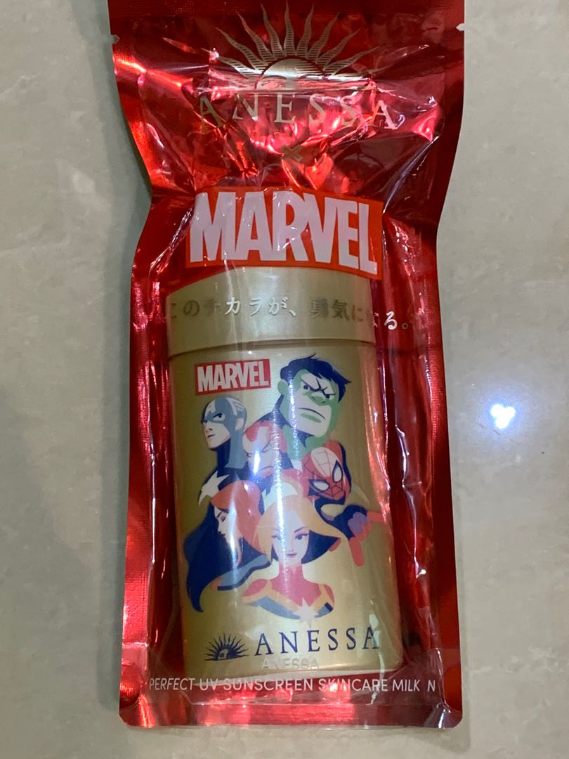 Anessa Sunscreen Marvel Special Edition 安耐曬 防曬 漫威限定版, 美容＆個人護理, 沐浴＆身體護理 ...