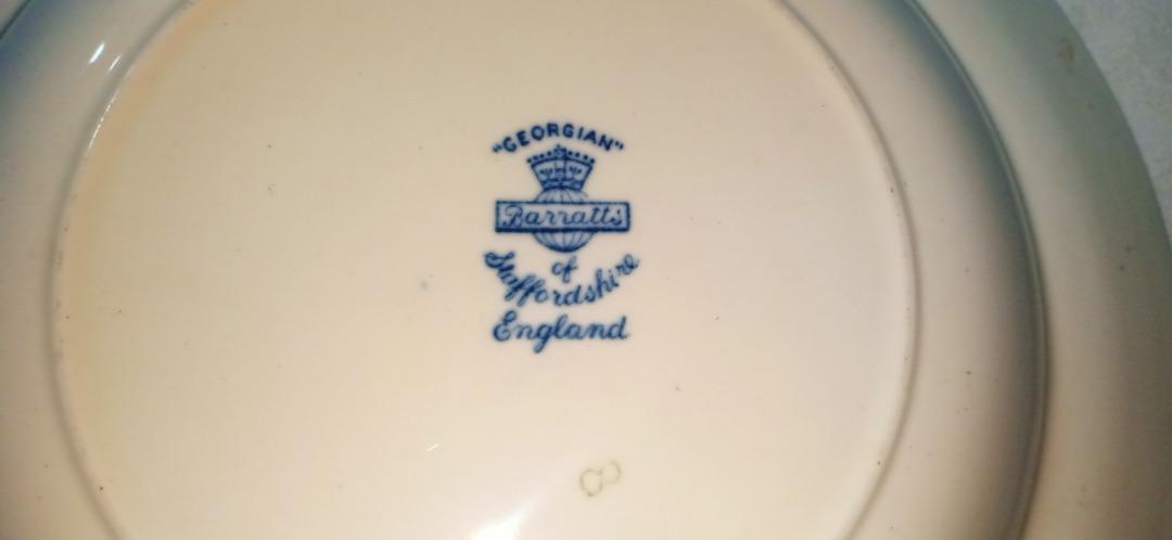 Antique Georgian "Barratts" Designs Staffordshire English England Blue ...