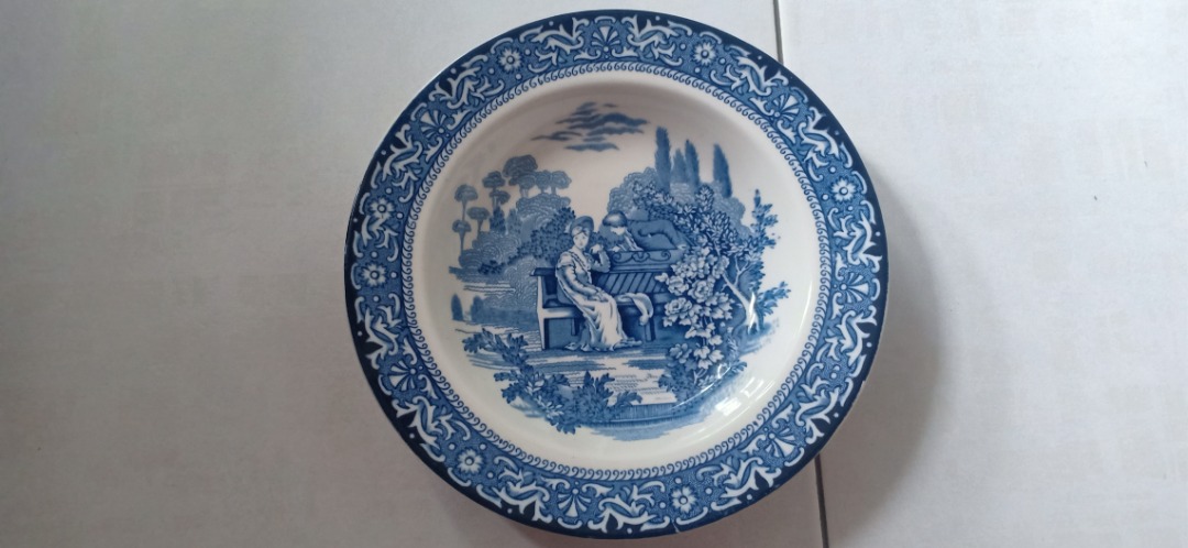 Antique Georgian "Barratts" Designs Staffordshire English England Blue ...