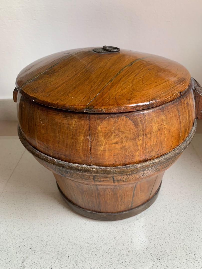 Antique rice bin, Hobbies & Toys, Memorabilia & Collectibles, Vintage ...